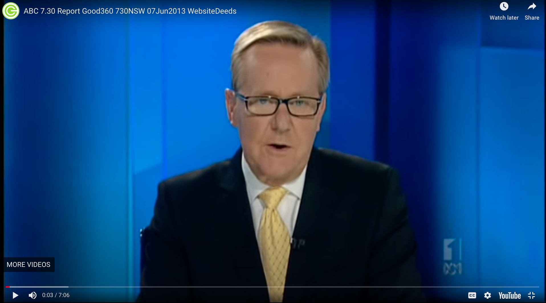 ABC 7:30 Report - Good360 Australia